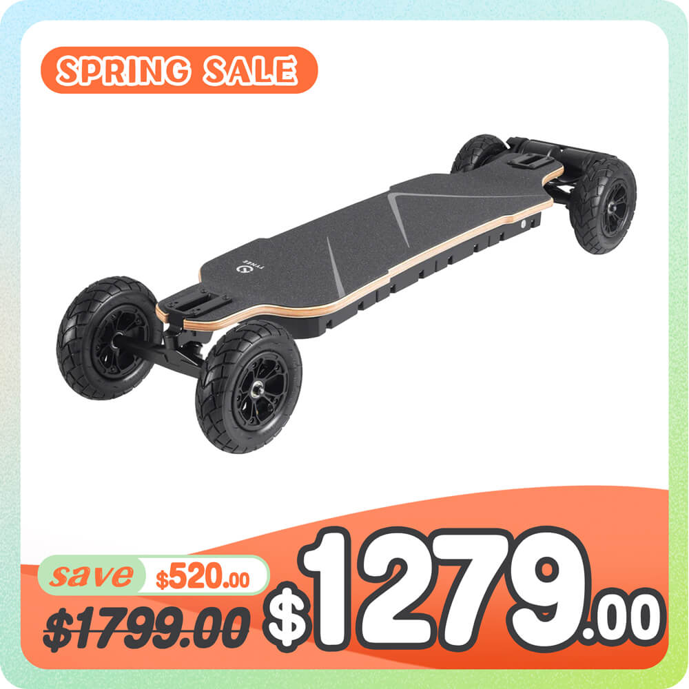 Tynee® Explorer Pro Belt Motor All Terrain Off Road Electric Skateboar ...